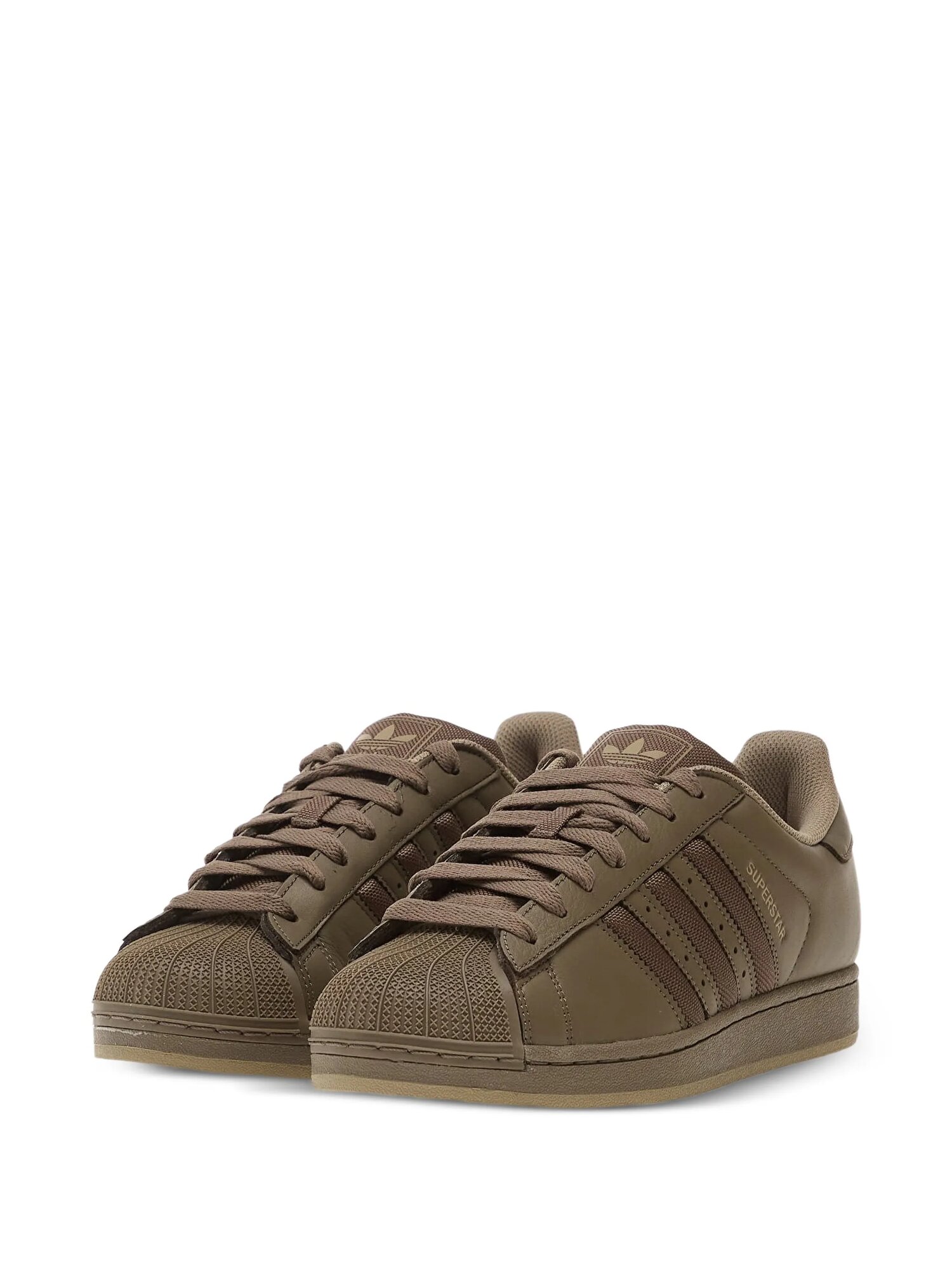 Кроссовки adidas Superstar II, размер 11 US, коричневый — фото 1