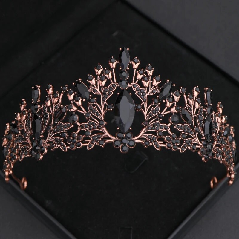 Хрустальная тиара TUANMING Black1