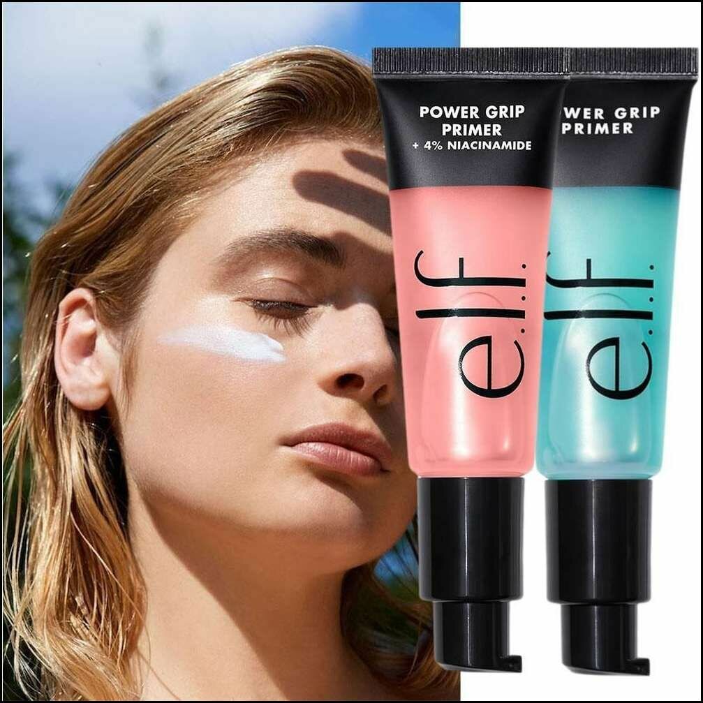 Elf Power Grip Primer, увлажняющий гель-праймер для лица, разглаживающий макияж, крем и11