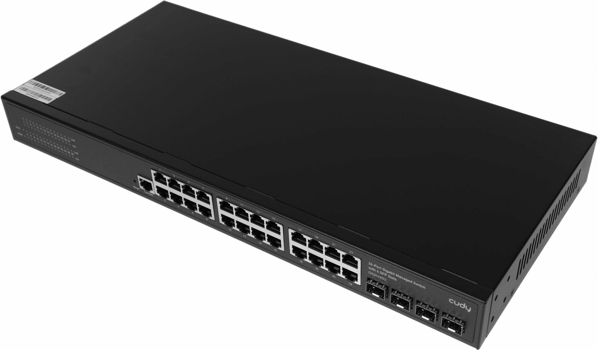 Коммутатор Cudy GS2024S2 (L2) 24x1Гбит/с 4SFP управляемый, 24 LAN-портов