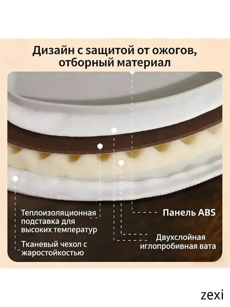 Перчатка для глажения из ABS пластика, кремового цвета, для парогенераторов/утюгов — фото 1