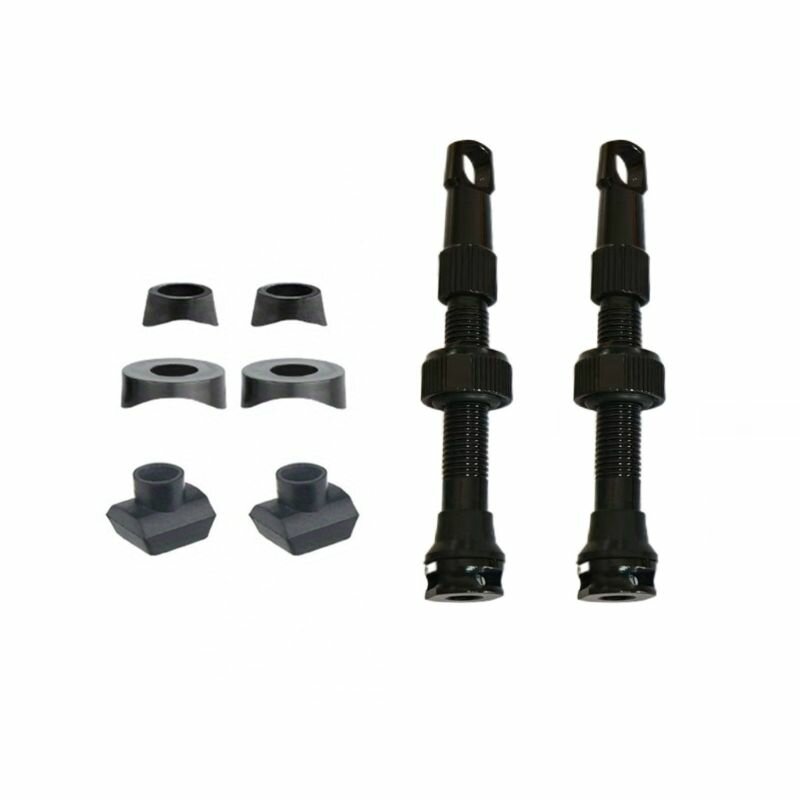 (8 компл.) Велосипедный ниппель Presta, боковой, 3 отверстия, 44 мм черный