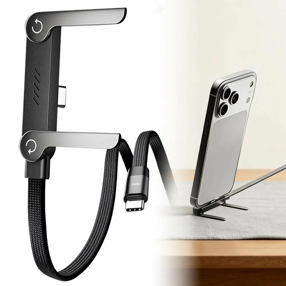 Сетевой кабель питания USB Type-C/USB Type-C, черный — фото 1