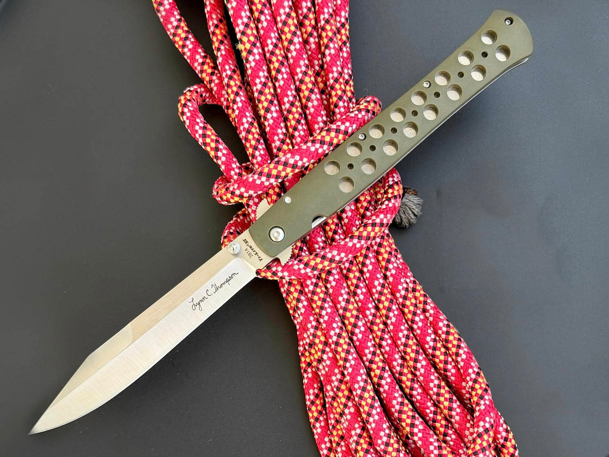 Нож складной Cold Steel L Thompson Signature Ti-Lite 6 Green