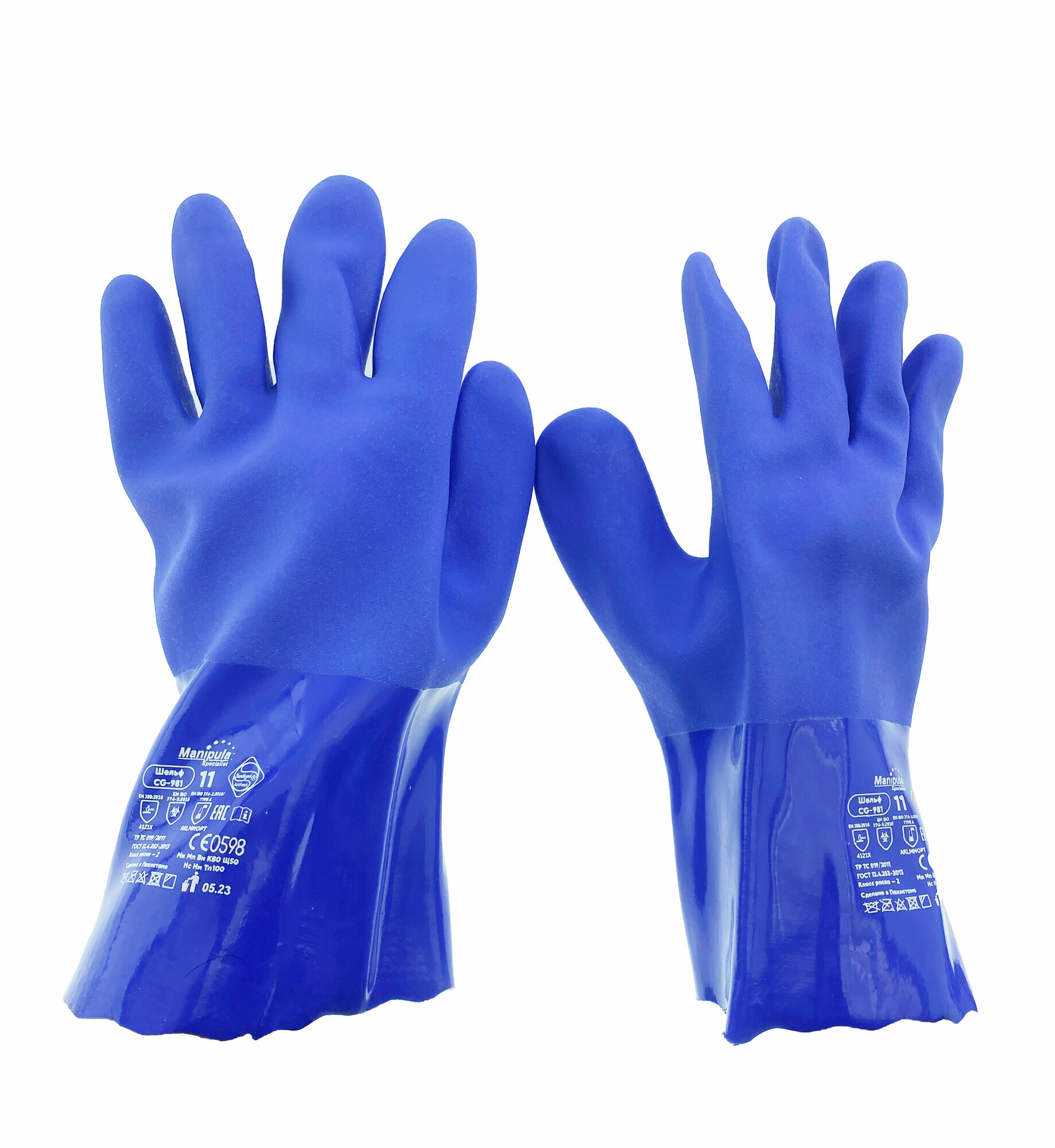 Перчатки сухие TDE Шельф ПВХ