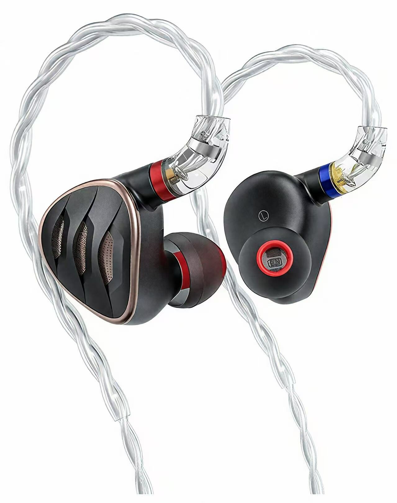 Наушники Fiio FH5S, арматурно-динамические, отсоединяемый кабель, （черные）