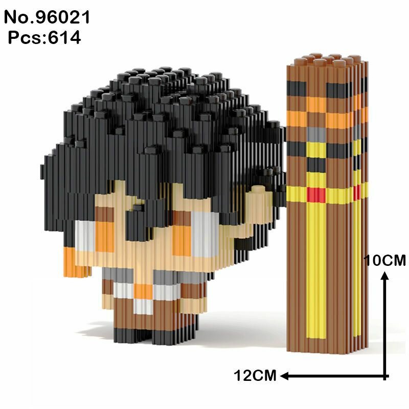 Конструктор пластиковый Bricks 3D Чжун Ли Genshin Impact 614 Деталей
