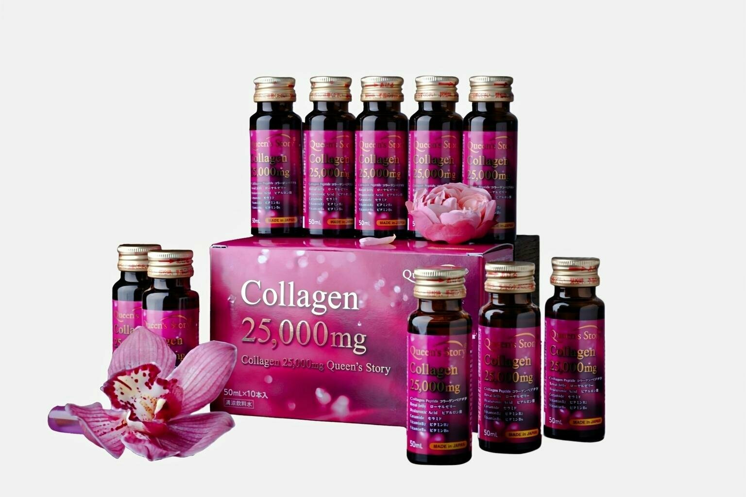 Питьевой коллаген морской Queen's Story из Японии, 25 000 мг