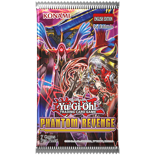 Настольная игра Yu-Gi-Oh - бустер выпуска Phantom Revenge Booster на английском языке