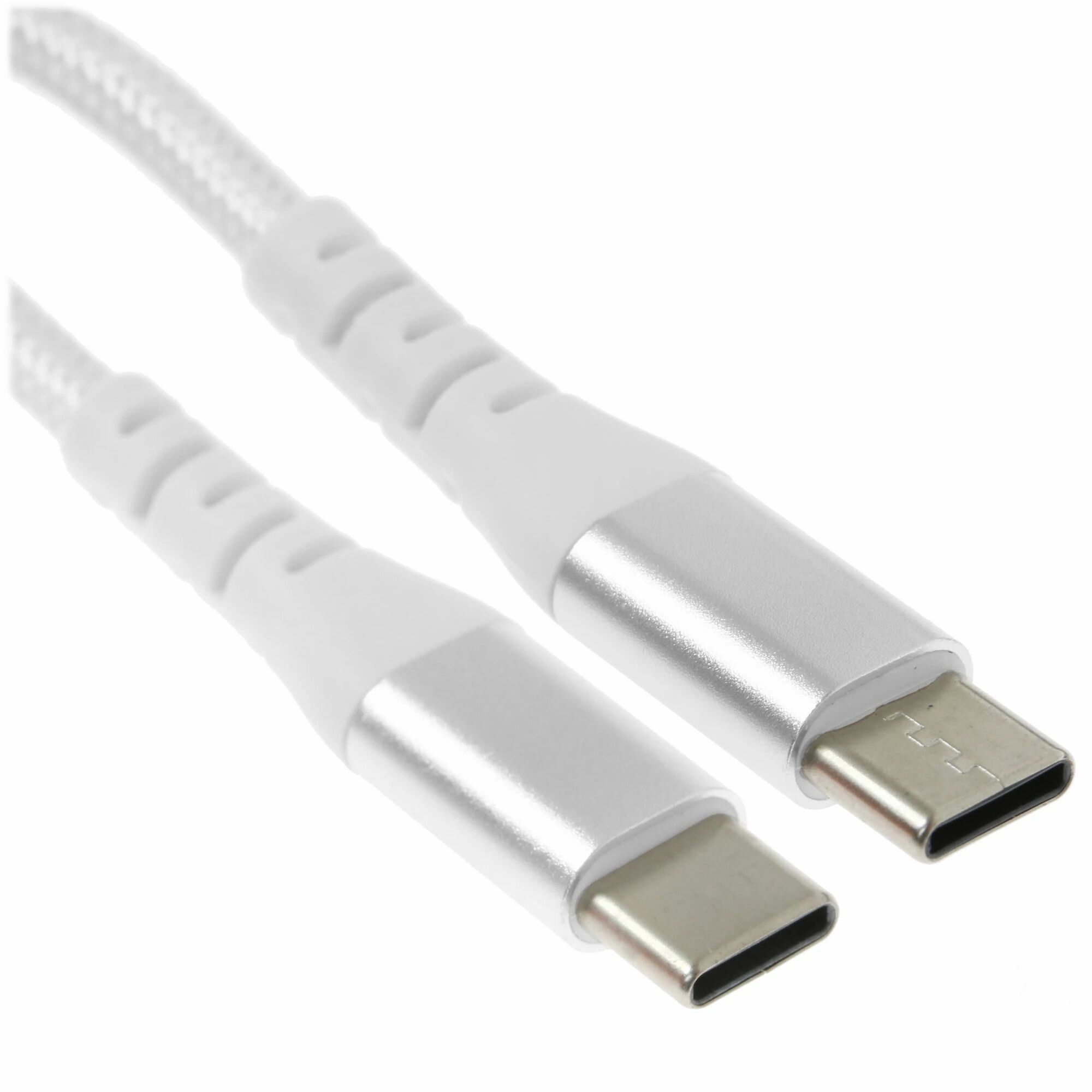 Кабель круглый DEXP USB Type-C - USB Type-C белый 1 м