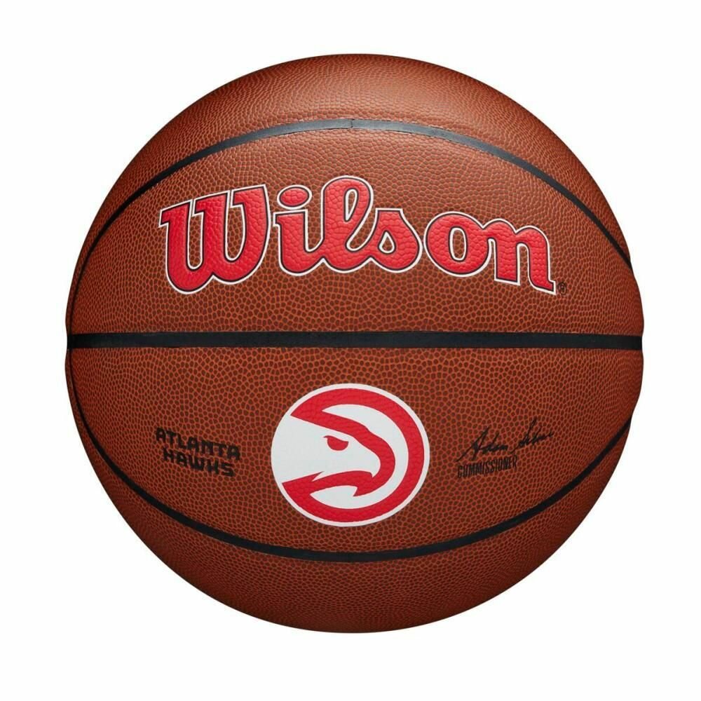 Wilson Team Alliance Atlanta Hawks Баскетбольный мяч размер 7, Decathlon, Цвет: Коричневый, Размер: 7