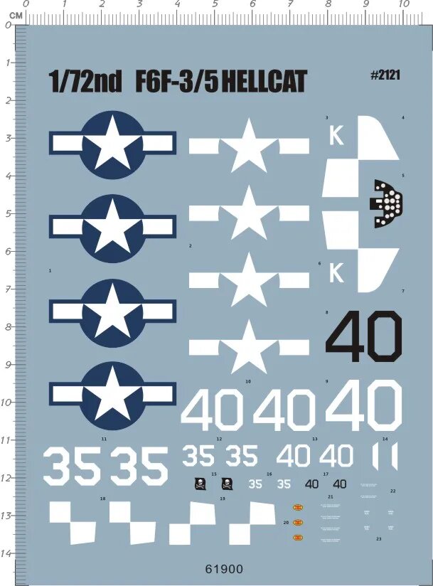 Деталь Up 1/72 WW II F6F-3 F6F-5 набор моделей переводной картинки на базе Hellcat carrier