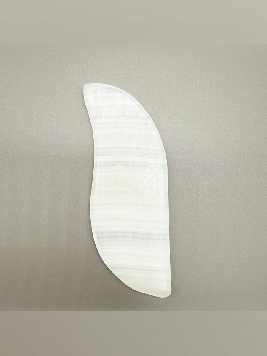 Эффективный скребок для лица из нефрита инструмент для массажа и лимфодренажа, улучшает кровообращение и тонус кожи, идеален для домашнего ухода