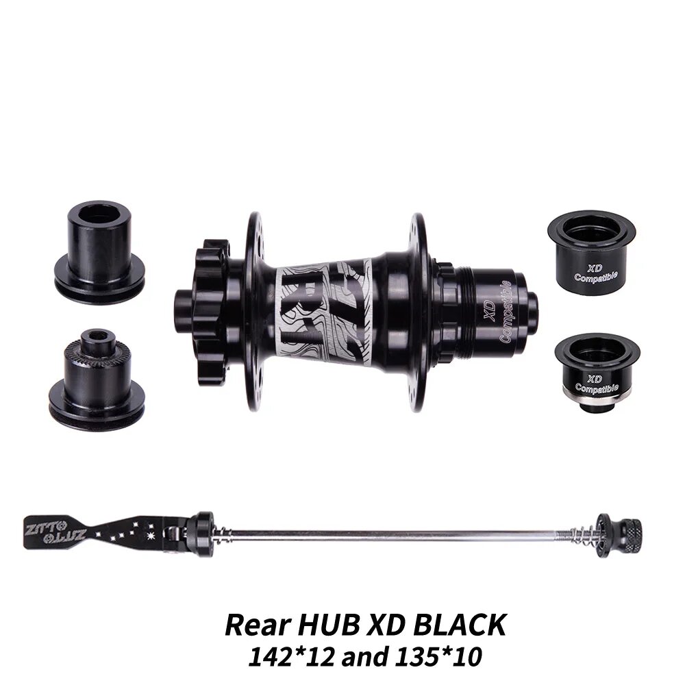 ZTTO задняя втулка MTB DR190 32 отверстия Черный, Rear HUB XD BLACK