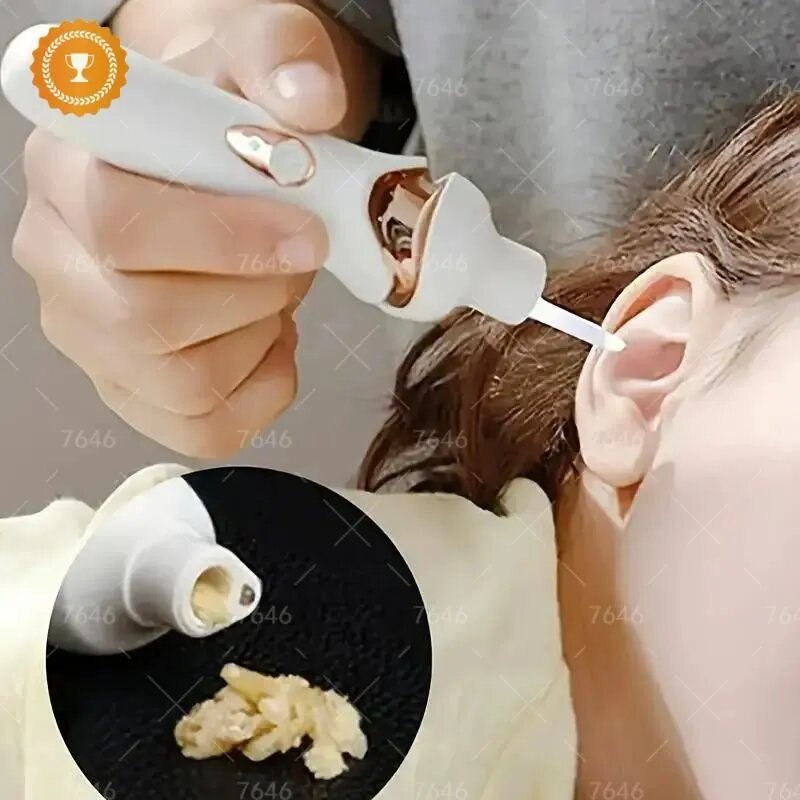 Инструмент для чистки ушей и носа электрический, 1 шт. Белый