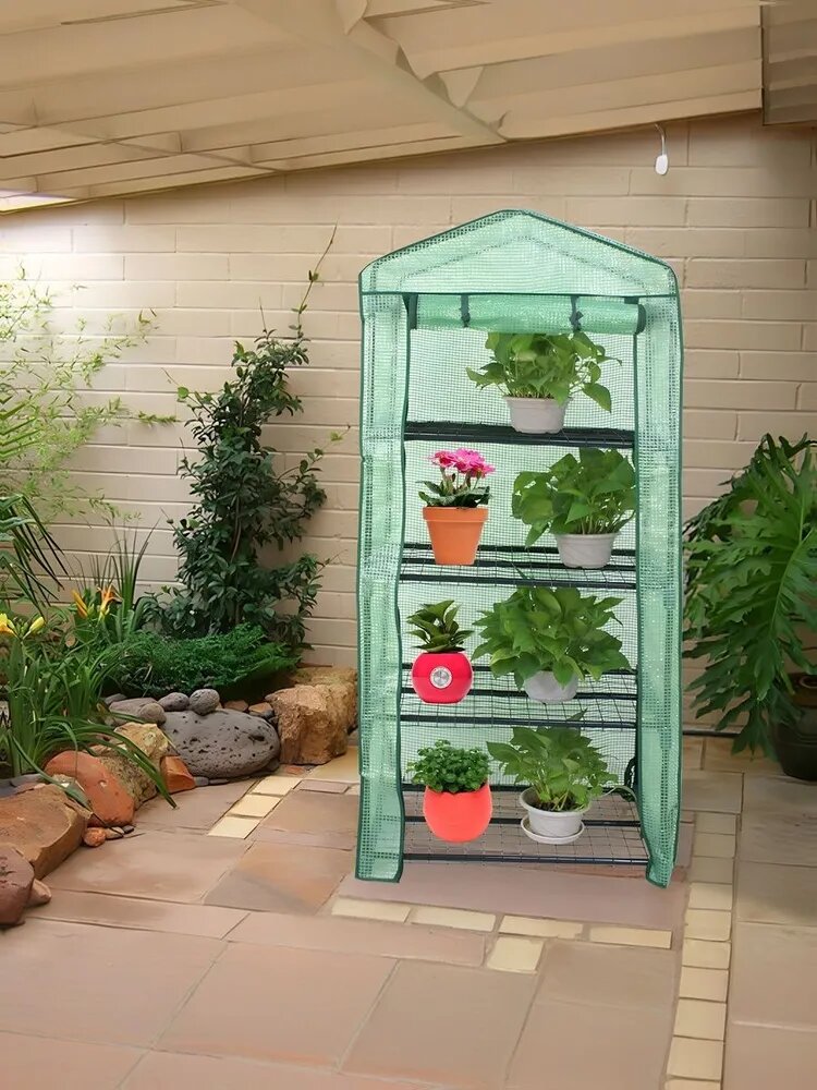 Парник, теплица прямостенная HC5042226 0.59х0.46х1.58м, Пластик