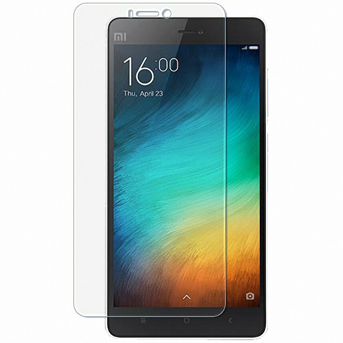 Защитное стекло для Xiaomi Mi4i / Mi4c прозрачное на плоскую часть экрана