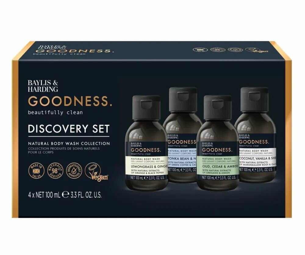 Baylis & Harding - Goodness Discovery Gift Shower Gel Set Набор гелей для душа 4 х 100 мл