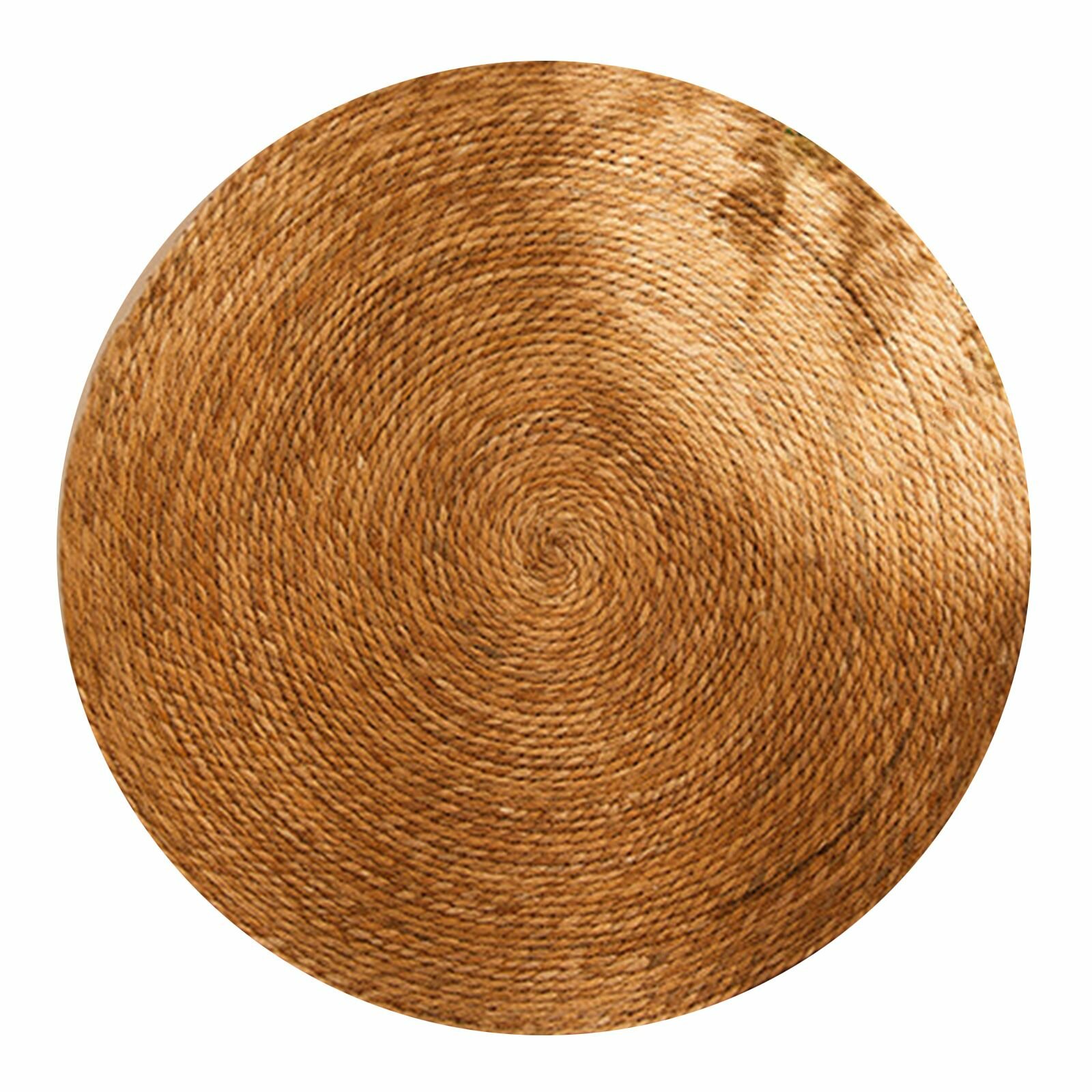 Практичный плетеный коврик из соломы для перерывов в офисе и отдыха на открытом воздухе