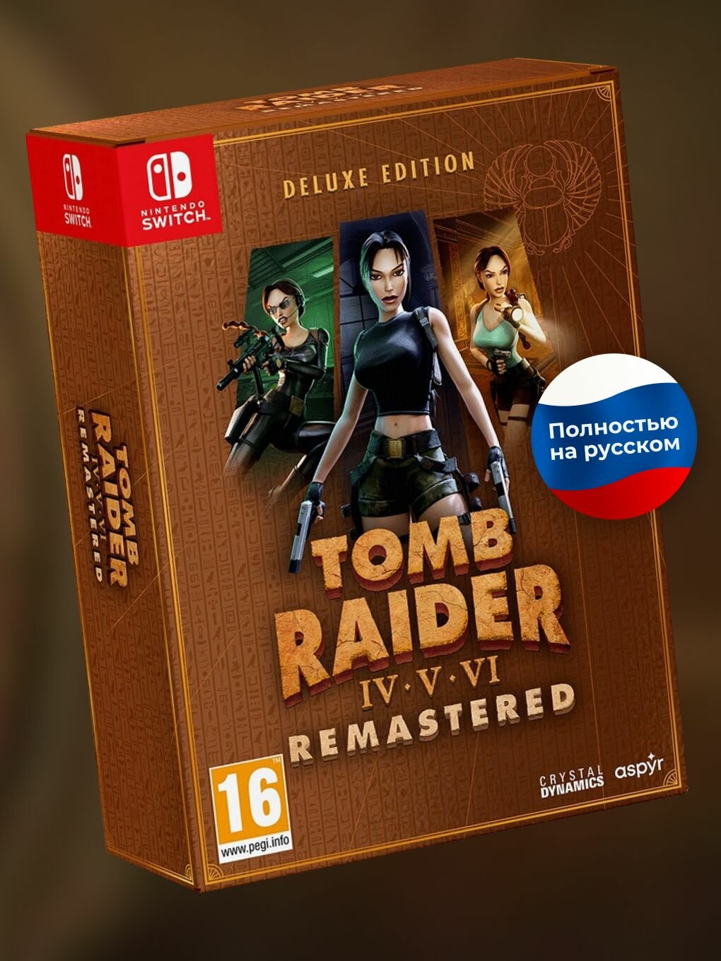 Видеоигра Tomb Raider 4 5 6 (IV V VI) Remastered Deluxe Edition Steelbook Nintendo Switch