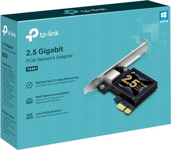 Сетевой адаптер TP-Link TX201 PCIe 2,5 Gbит/с