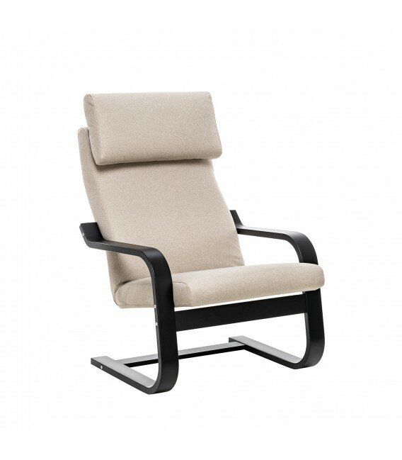 Кресло Leset Сириус, венге, ткань рогожка, Lunar Ivory