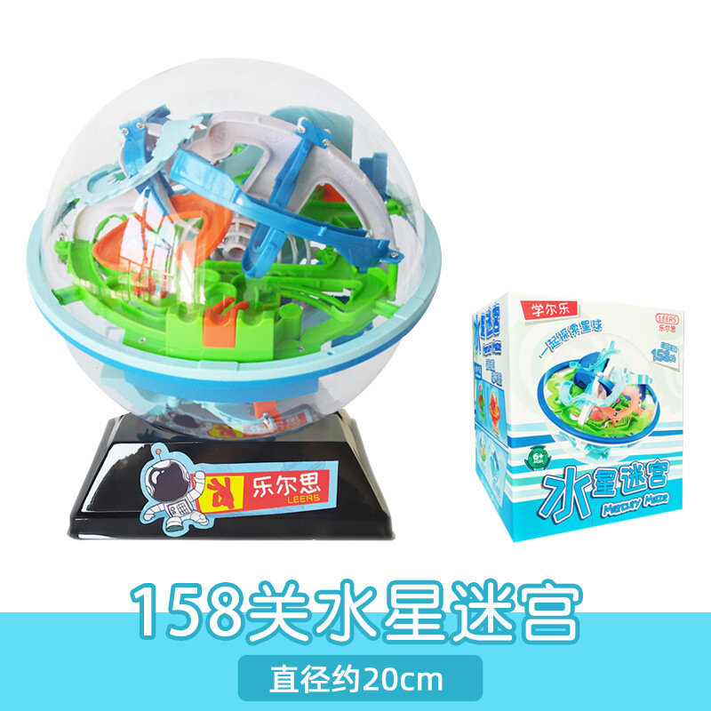 Меркурий 158 Уровней 3D Лабиринт Игра с Подставкой, Образовательная Шариковая Трековая Игра для Детей