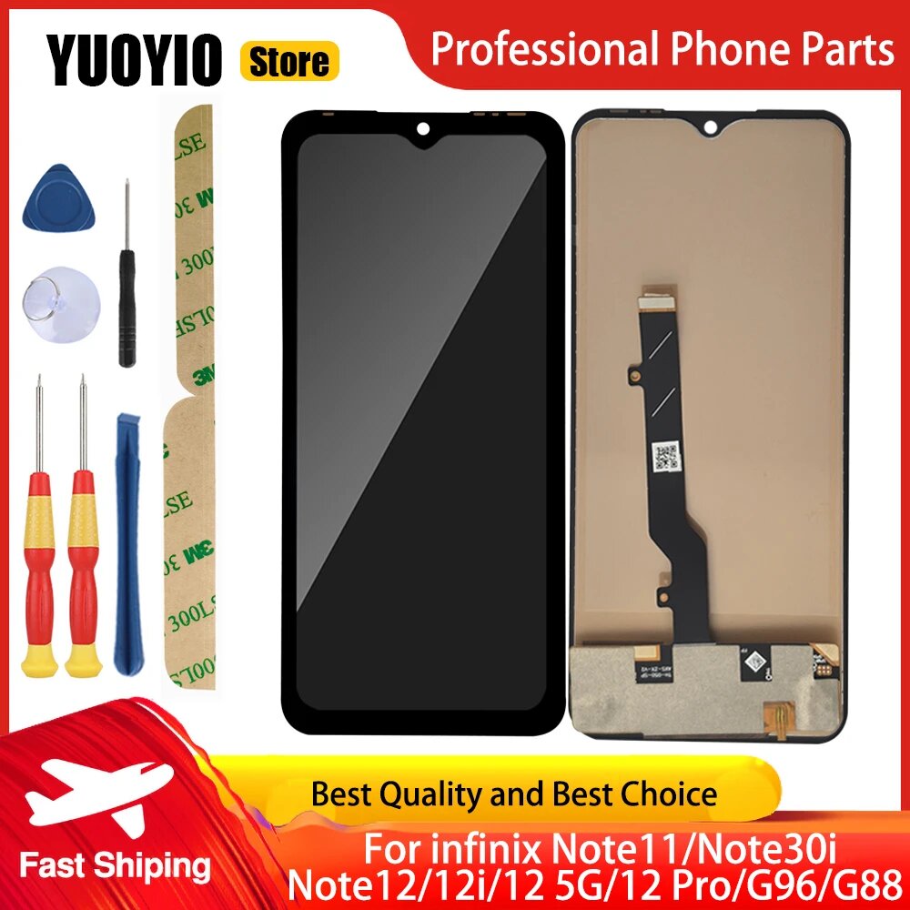 Дигитайзер для Infinix Note 11 Note 30i Note 12i Note 12 5G Note 12 Pro Note 40 4G Note 50 Pro 4G Note 7 Lite Экран ЖК-дисплей