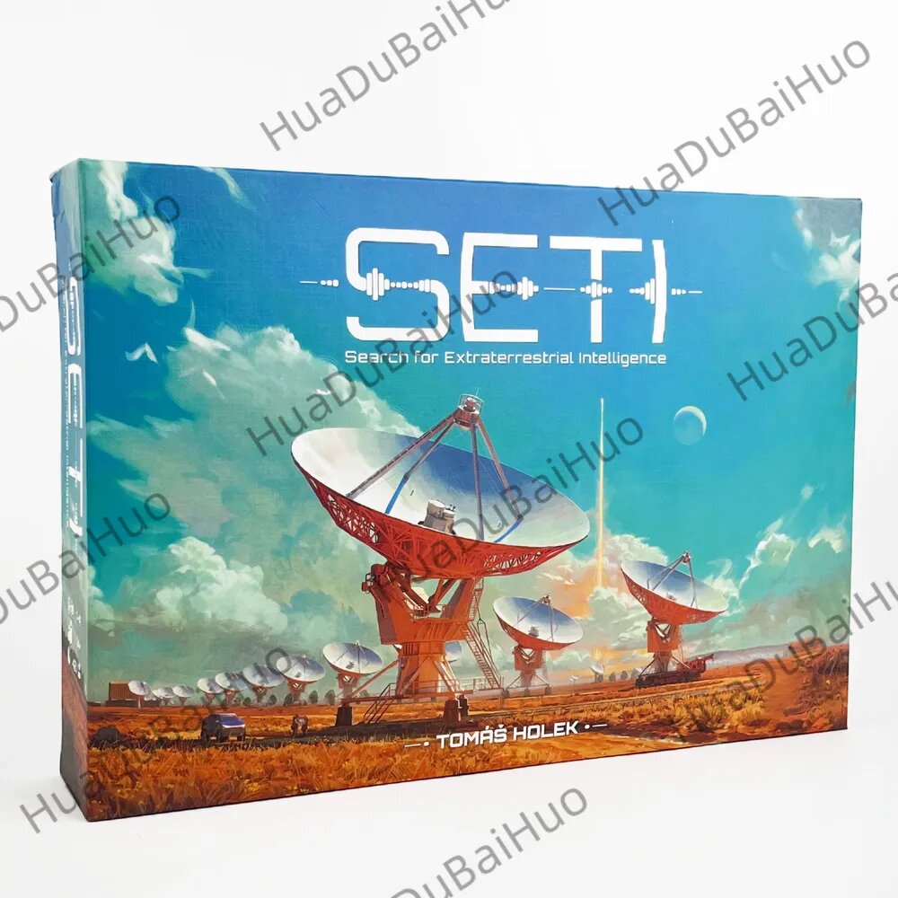 SETI: Космическая Немецкая стратегия Вращаемая звездная карта, 5 видов инопланетян, 138 карт 1-4 игрока, 40-160 мин(Английская версия)