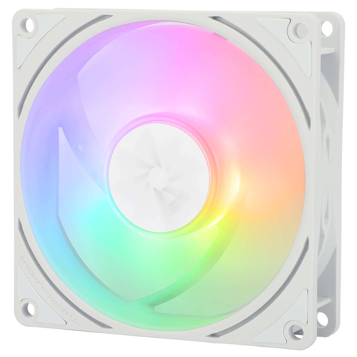 Вентилятор для корпуса Thermalright TL-P9W-S ARGB / 92x92x25 мм, 2200 об/мин, 24 дБА, PWM, ARGB подсветка, белый / TRTLP9WS