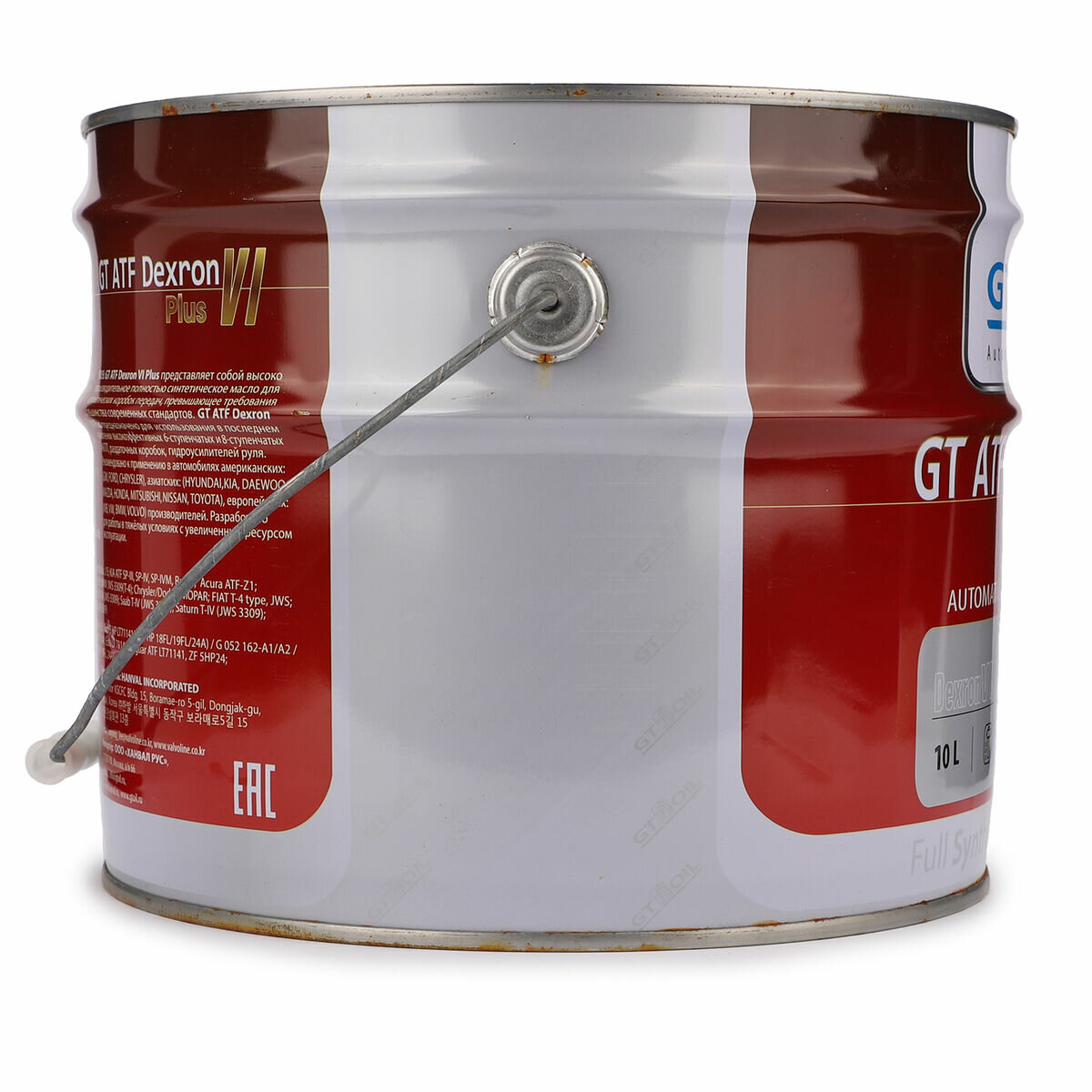 Масло Трансмиссионное Синтетическое Всесезонное Для Акпп Gt Atf Dexron Vi Plus, 10 Л(Gt Oil 8809059408643)