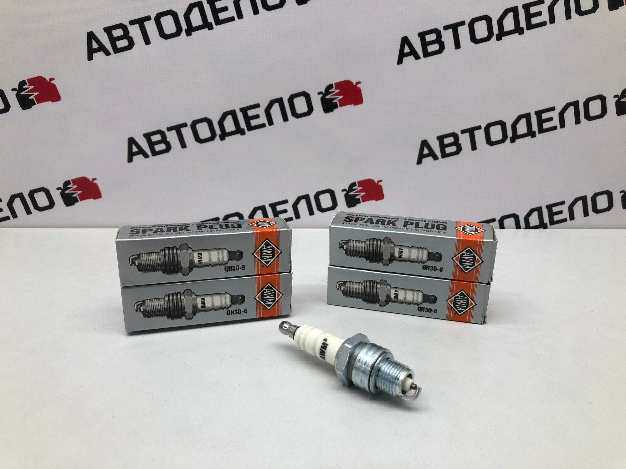 Свечи зажигания 4 шт. AWM QH3O8 дв.402, Citroen