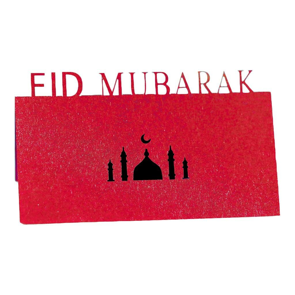 Карточки с буквами «Eid Mubarak», 100 шт, красный