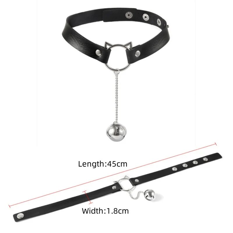 Милый Ошейник БДСМ с колокольчиком, фетиш, бондаж, экзотические аксессуары, аксессуары для двойного клуба, ролевые игры, Эротические товары для взрослых
