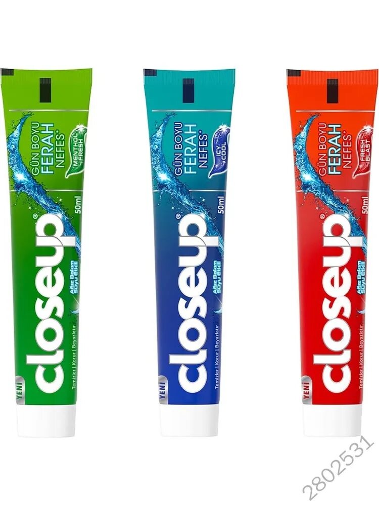 Зубная паста Closeup Mentol Fresh 50 мл - Освежающий мятный вкус для свежего дыхания — фото 1