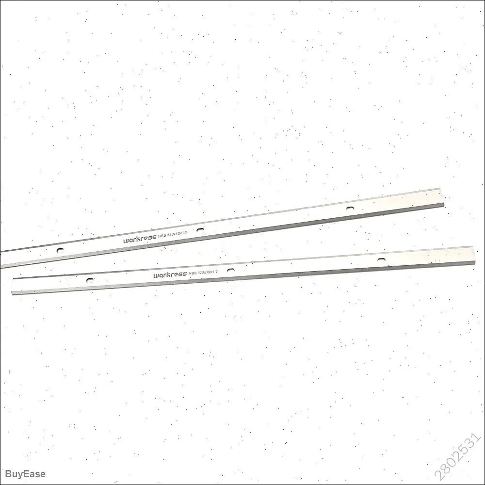 Нож для рубанка для электрорубанка, 2 шт, HSS, 320x12x1.5 мм для обработки дерева — фото 1