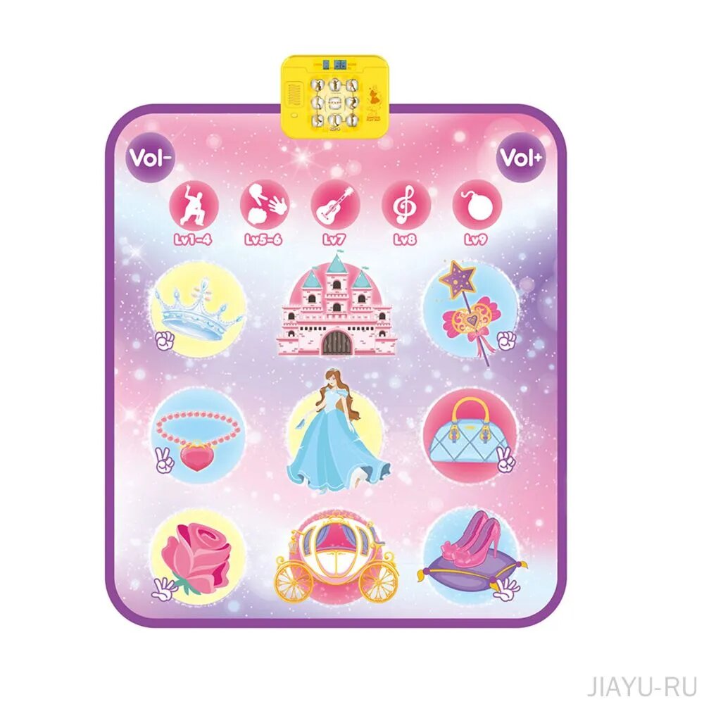 Танцевальный коврик для игр на пианино с антискользящим покрытием