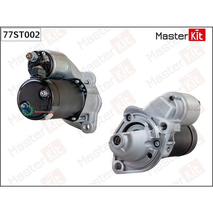 MASTERKIT 77ST002 Стартер AUDI A4/A6, VW PASSAT 1.6-2.0 96-05 (1.1kw) Masterkit