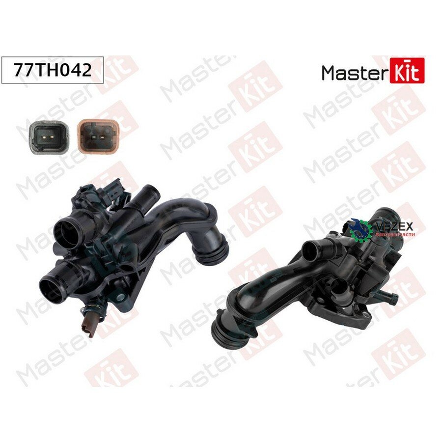 MASTERKIT 77TH042 Термостат\ CITROEN C3/C4, PEUGEOT 207/208 102°C 77TH042