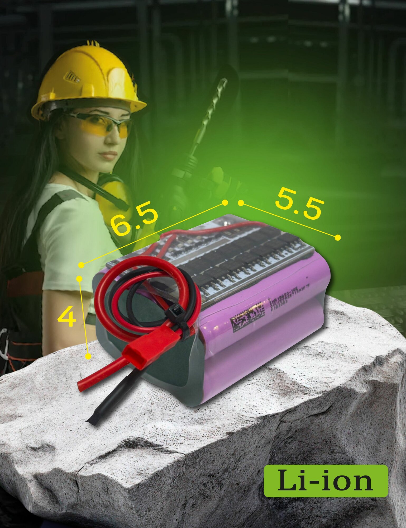 Аккумуляторная сборка 2 штуки Li-ion 18650 3s2p 10.8 - 12.6 Вольт 5200mah с зарядным устройством