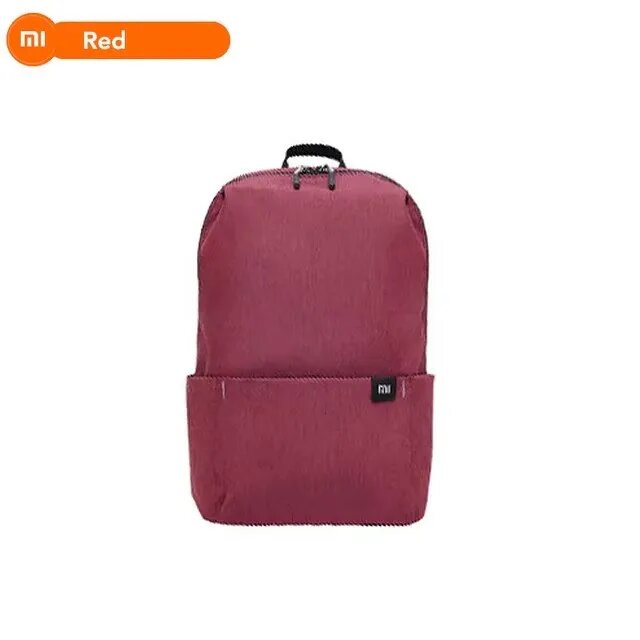 Оригинальный рюкзак Xiaomi 10 л, сумка для планшета, городская, для отдыха и спорта, dark red