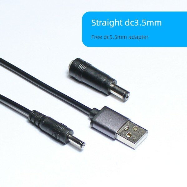 USB кабель с разъемом 3.5 мм для автомобильной камеры, настольной лампы и вентилятора - 2 метра прямой наконечник