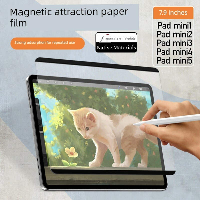 Магнитная пленка WiWU, имитирующая бумагу, для iPad Pro 2025, пленка для iPad 2024, мягкая светонепроницаемая пленка