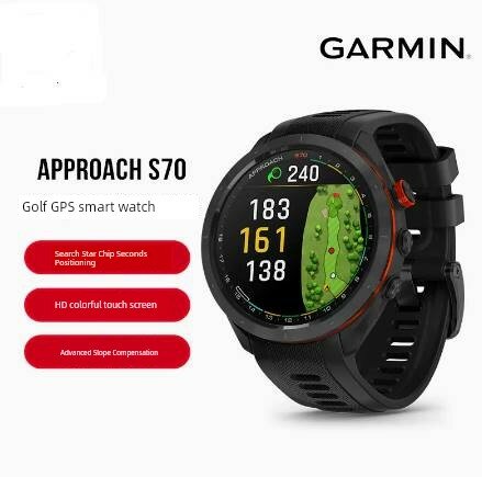 GARMIN Approach S70 Гольф-GPS часы Черный цвет глубокой ночи 47 мм диаметр корпуса для игроков в гольф
