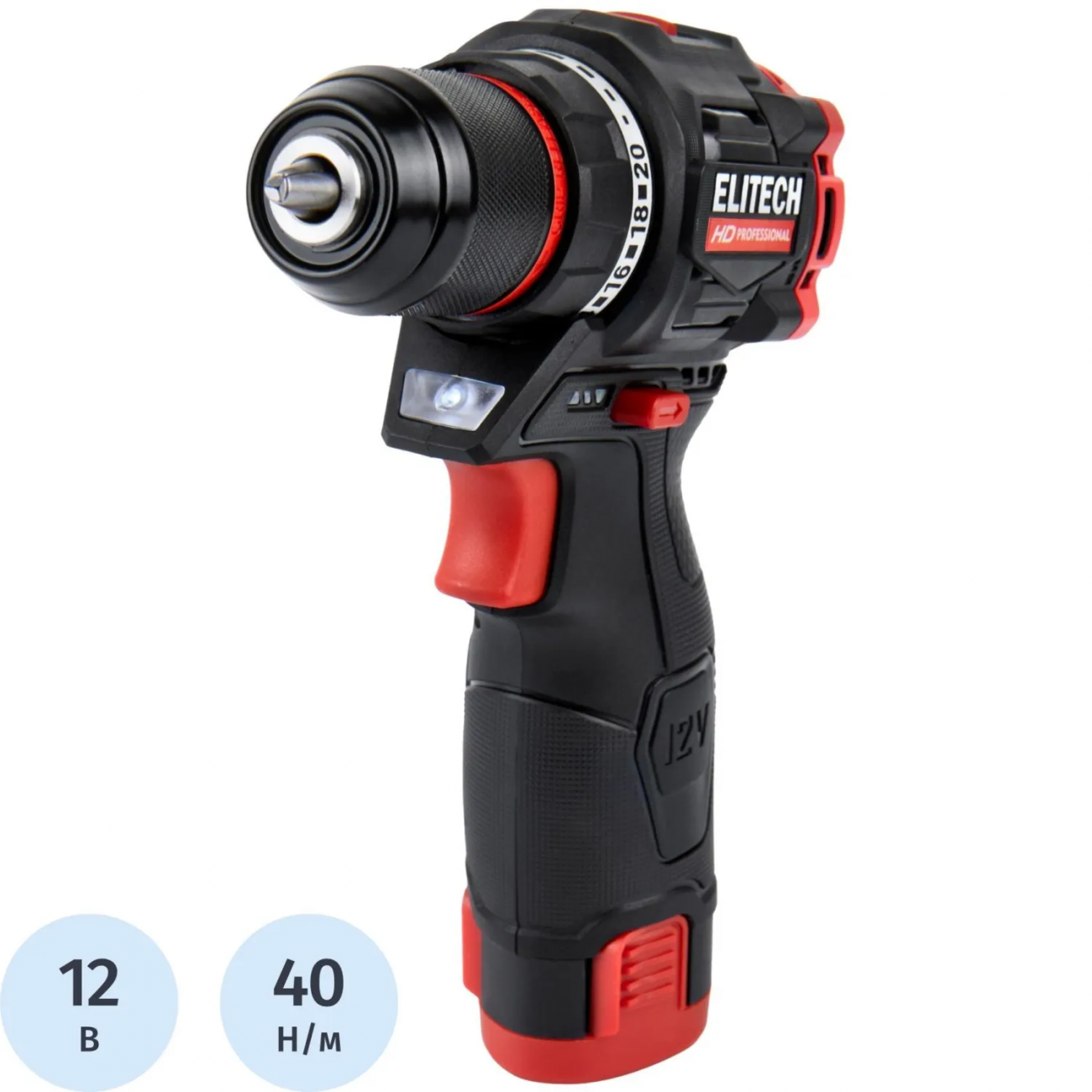 Дрель-шуруповерт ELITECH HD CD 12L2 (E2201.038.01) 2326012 205713
