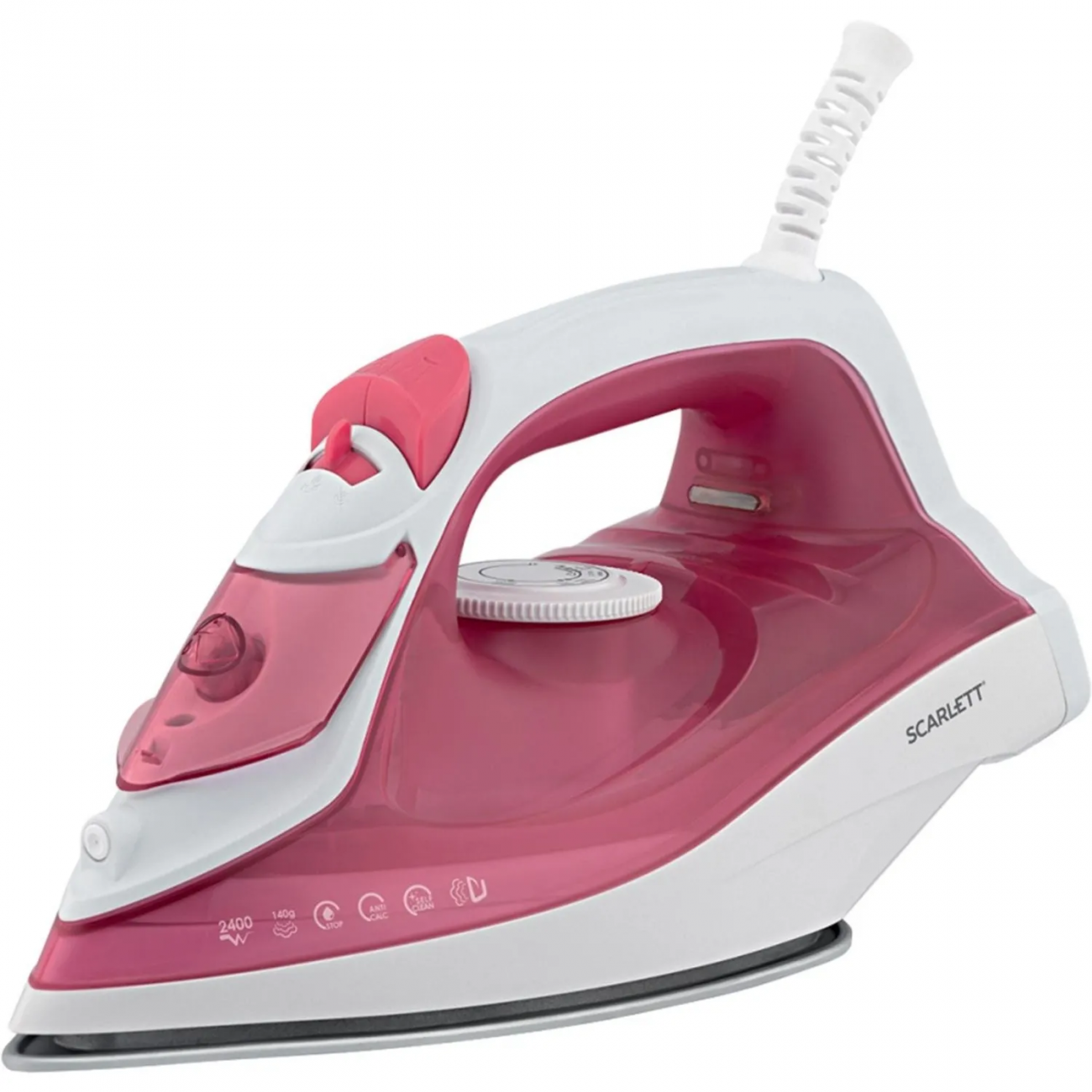 Утюг SCARLETT SC-SI30K56, 2400Вт, керамика, розовый 1300391