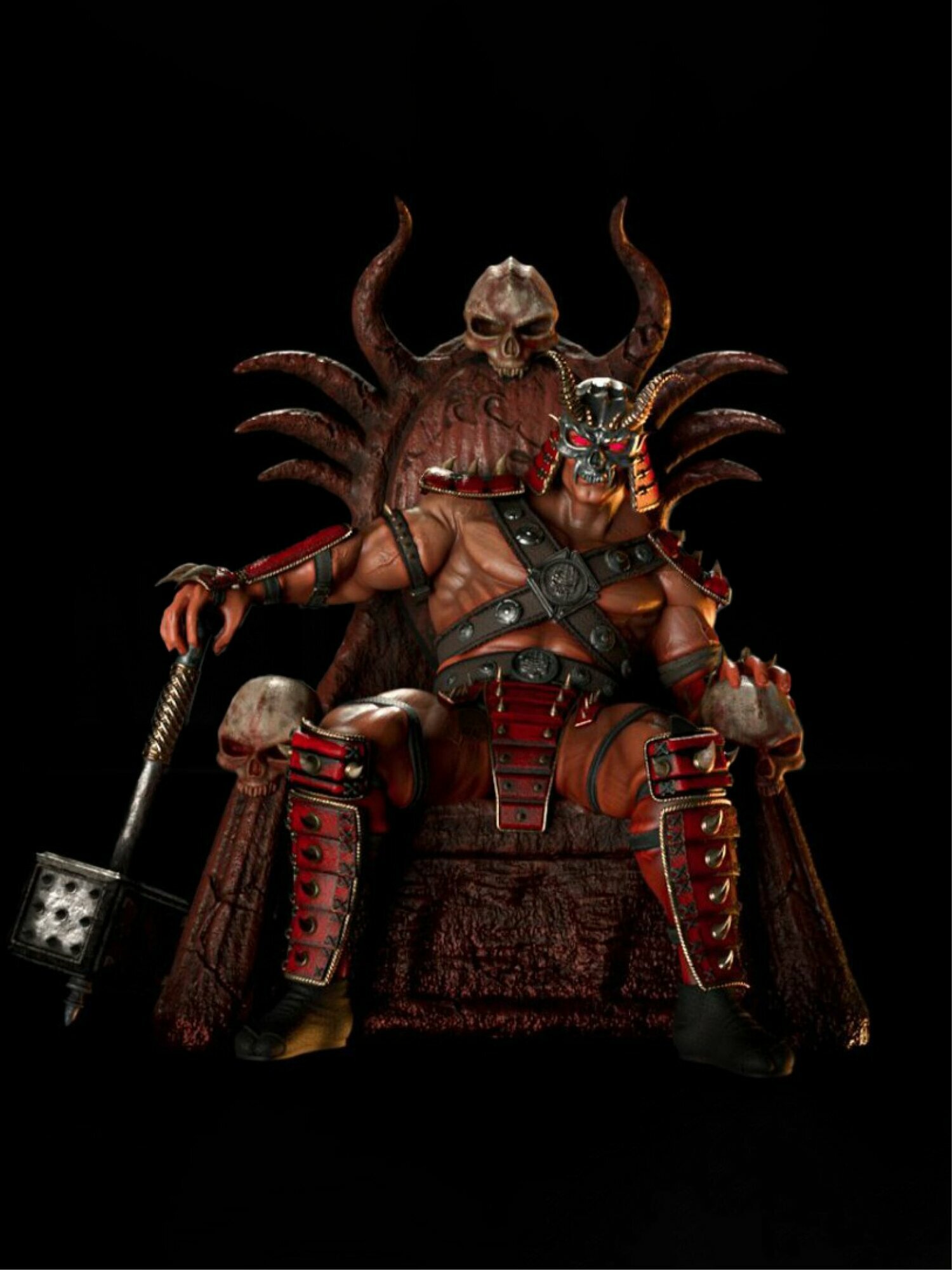Фигурка Шао Кан / Shao Kahn из игры Mortal Kombat под покраску 15см