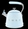 Чайник SMEG CKLW2001WH 2.3 л, небесно-голубой, из нержавеющей стали, со свистком