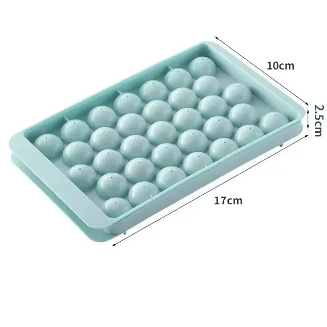 Формочка для льда круглая 3D, 17x10x2.5 см, Голубой