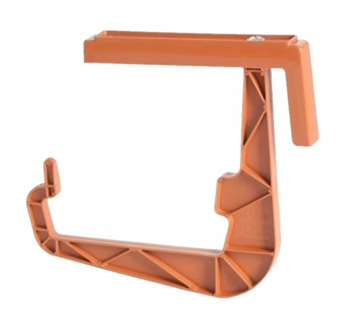 Держатель для балконного ящика пластиковый Hangplast терракотовый 25х19 см